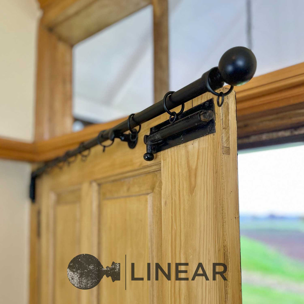 Metal Portiere Rod with Ball finial | LINEAR