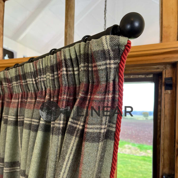 Metal Portiere Rod with Ball finial | LINEAR